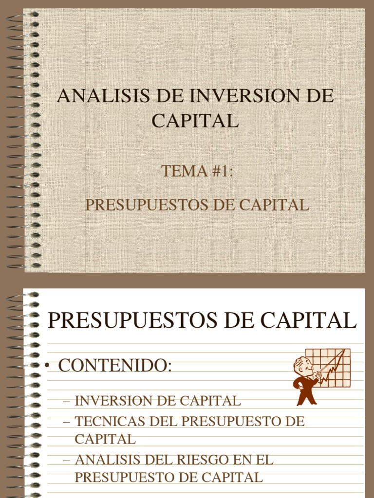 Inversion de Capital Tema 1 | PDF | Valor presente neto | Tasa interna ...