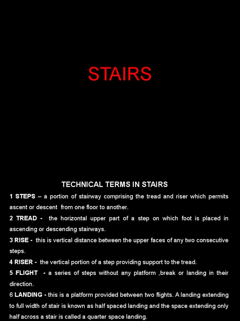 Stairs Pdf Stairs Components