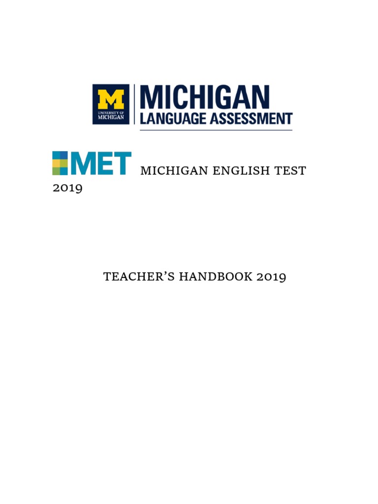 Michigan English Test Overview 2019 | PDF | Test (Assessment ...
