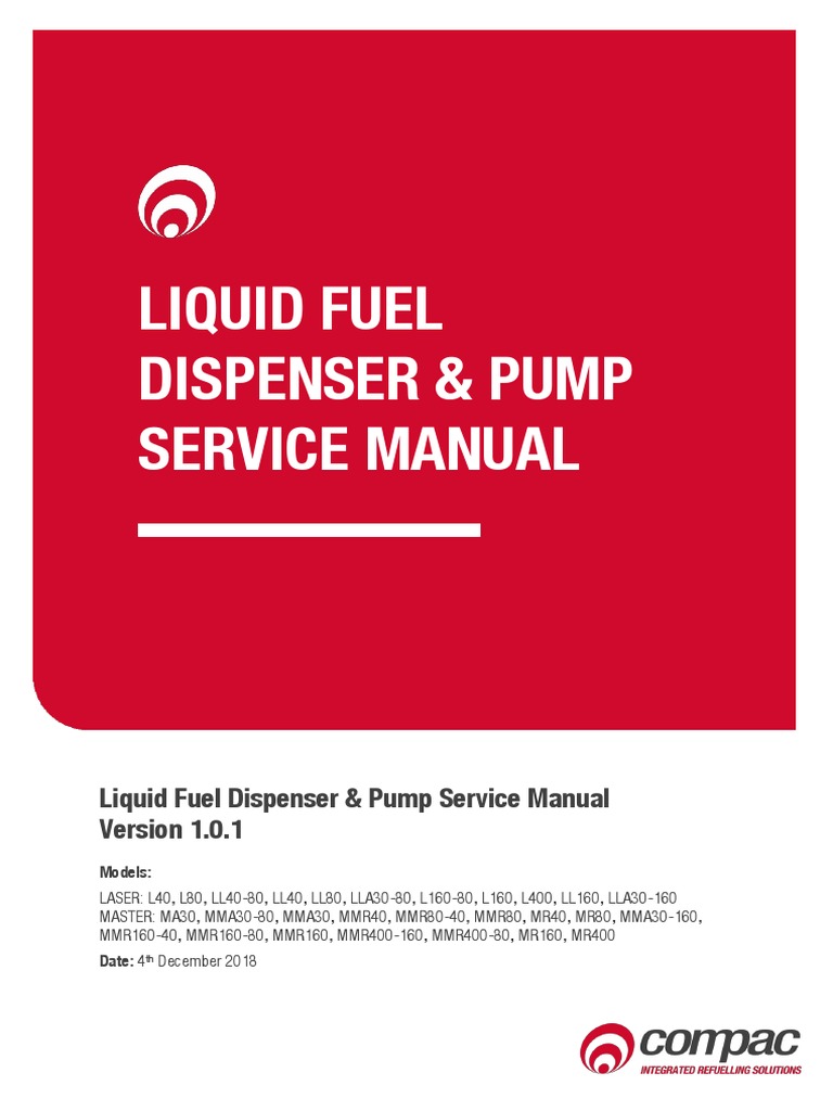 Liquid Fuel Dispenser & Pump Service Manual v.1.0.1 | PDF | Pump ...