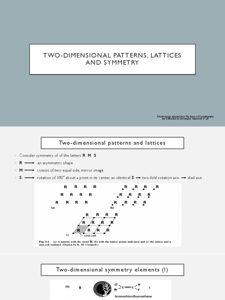 MSN307-2-Two-dimensional Patterns, Lattices and Symmetry | PDF ...