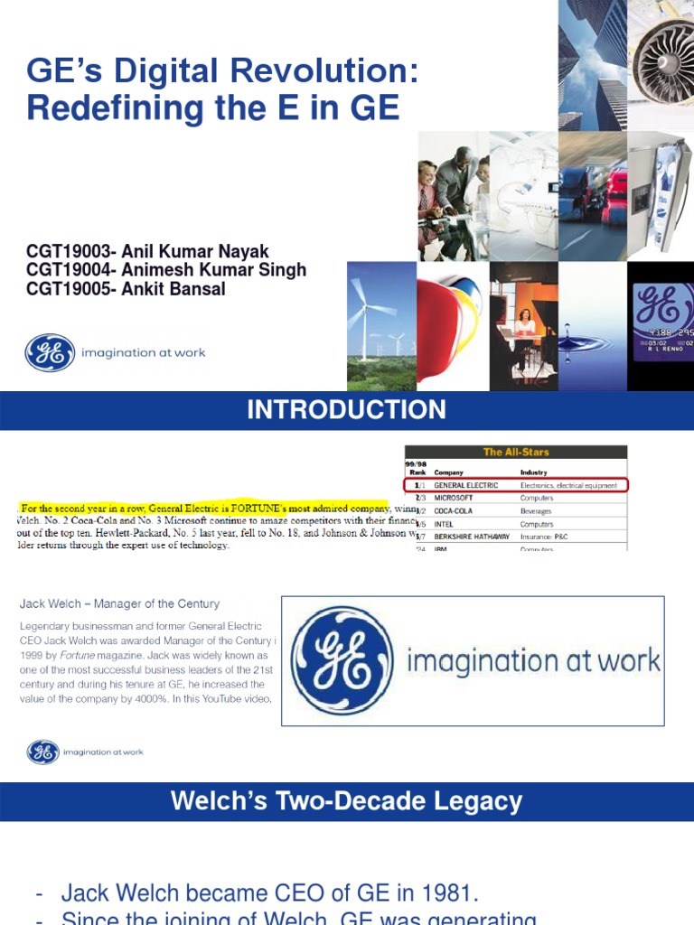 GE Presentation - 1 | PDF | Electronic Business | General Electric