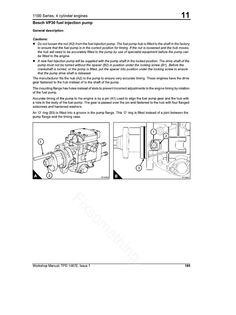 vp30 Perkins Removal and Installation PDF | PDF