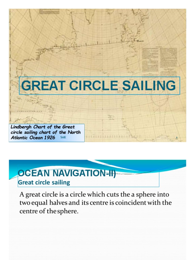 Great Circle Sailing Techniques | PDF | Latitude | Circle