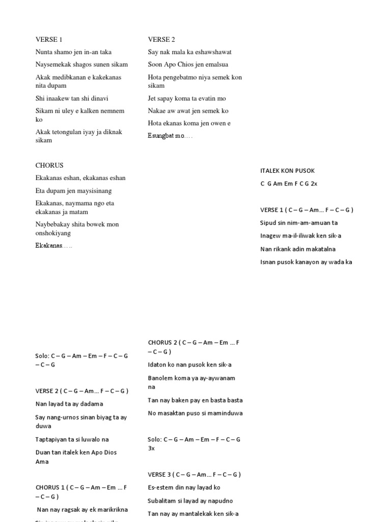 Verse 1 | PDF
