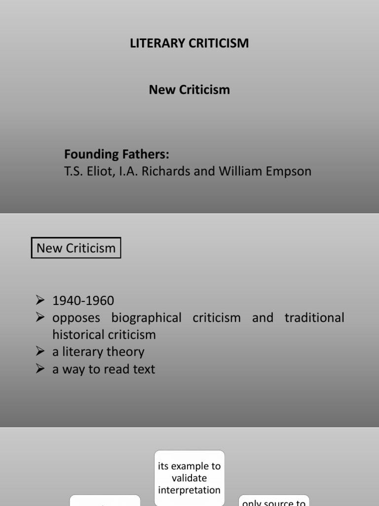 New Criticism | PDF | Literary Criticism | Criticism