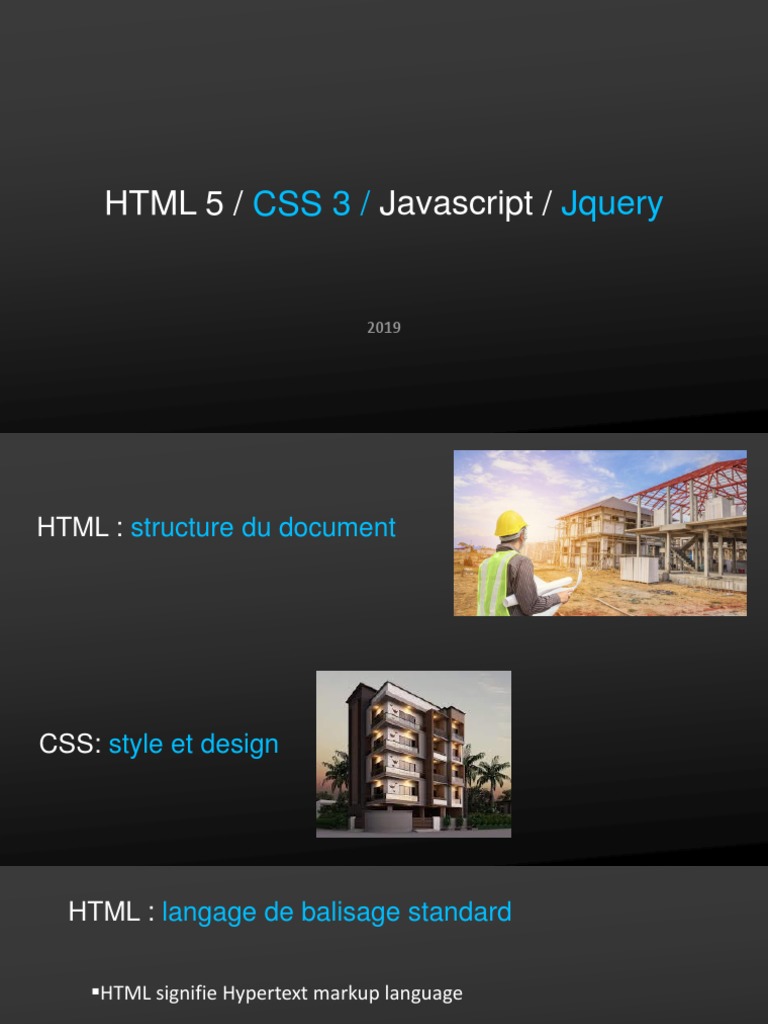 HTML CSS Jquery | PDF | Langage de balisage | Html