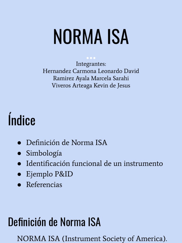 Norma Isa | PDF | Informática y tecnología de la información | Science