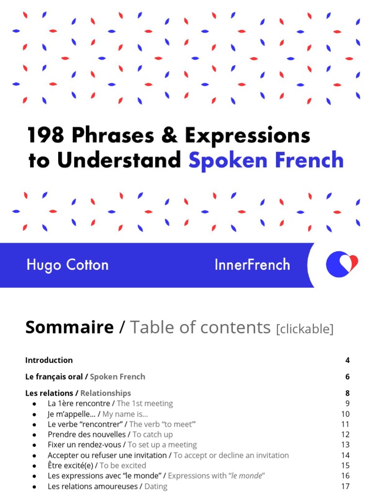 198 French Phrases and Expressions | PDF | Sémiotique | Linguistique