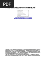 Driver Behaviour Questionnaire Overview | PDF | Traffic | Speed Limit