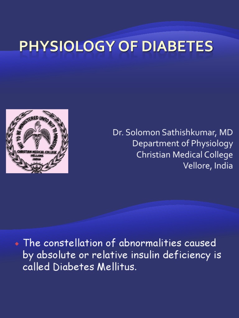 Physiology Diabetes | PDF | Insulin | Pancreas