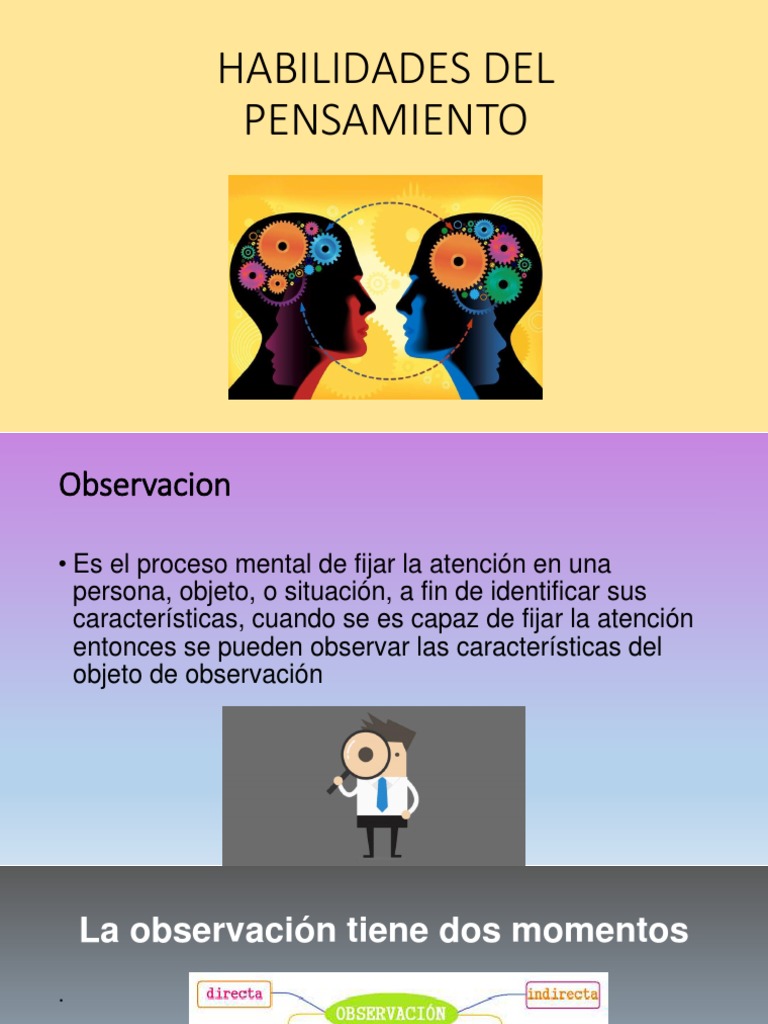 Habilidades Del Pensamiento | PDF