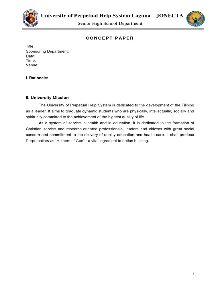 Concept Paper Template | PDF | Leadership | Health Care