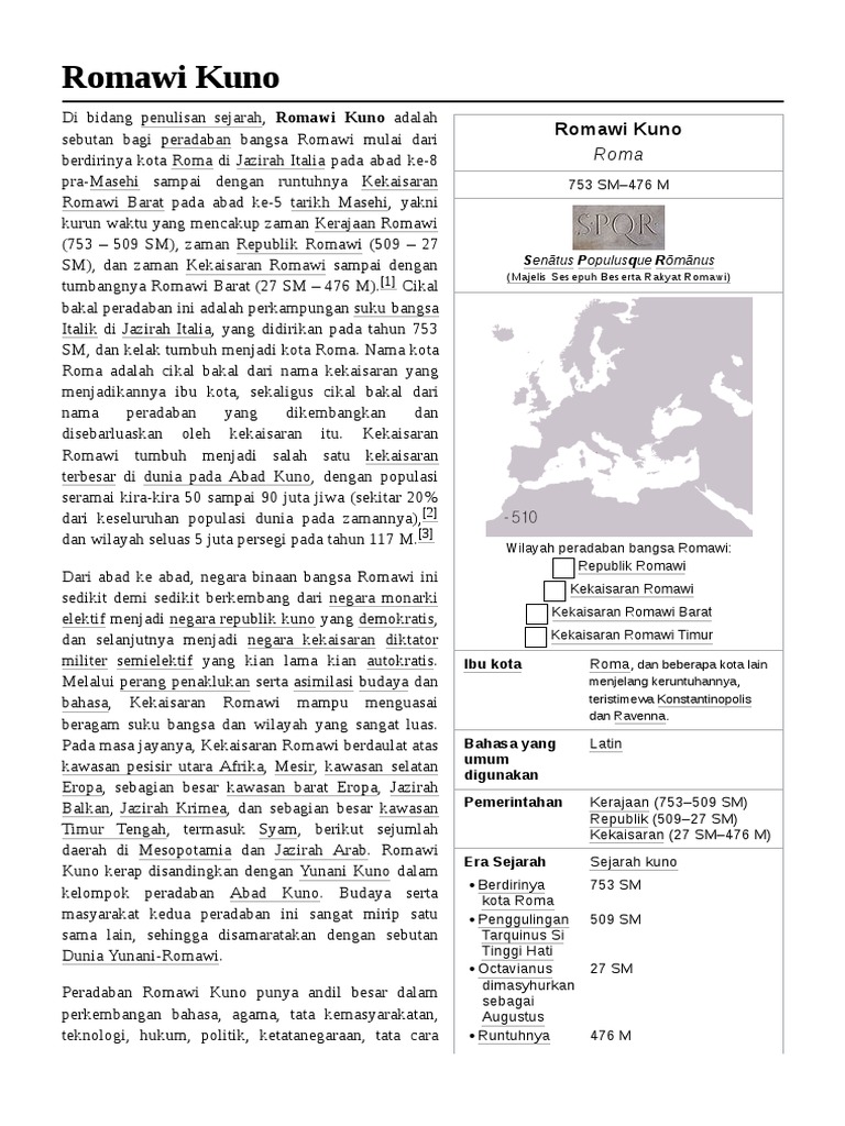Romawi Kuno | PDF