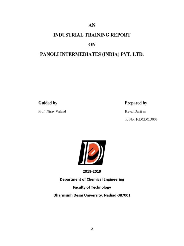 Panoli Report DK PDF | PDF | Nitric Acid | Chemical Reactor