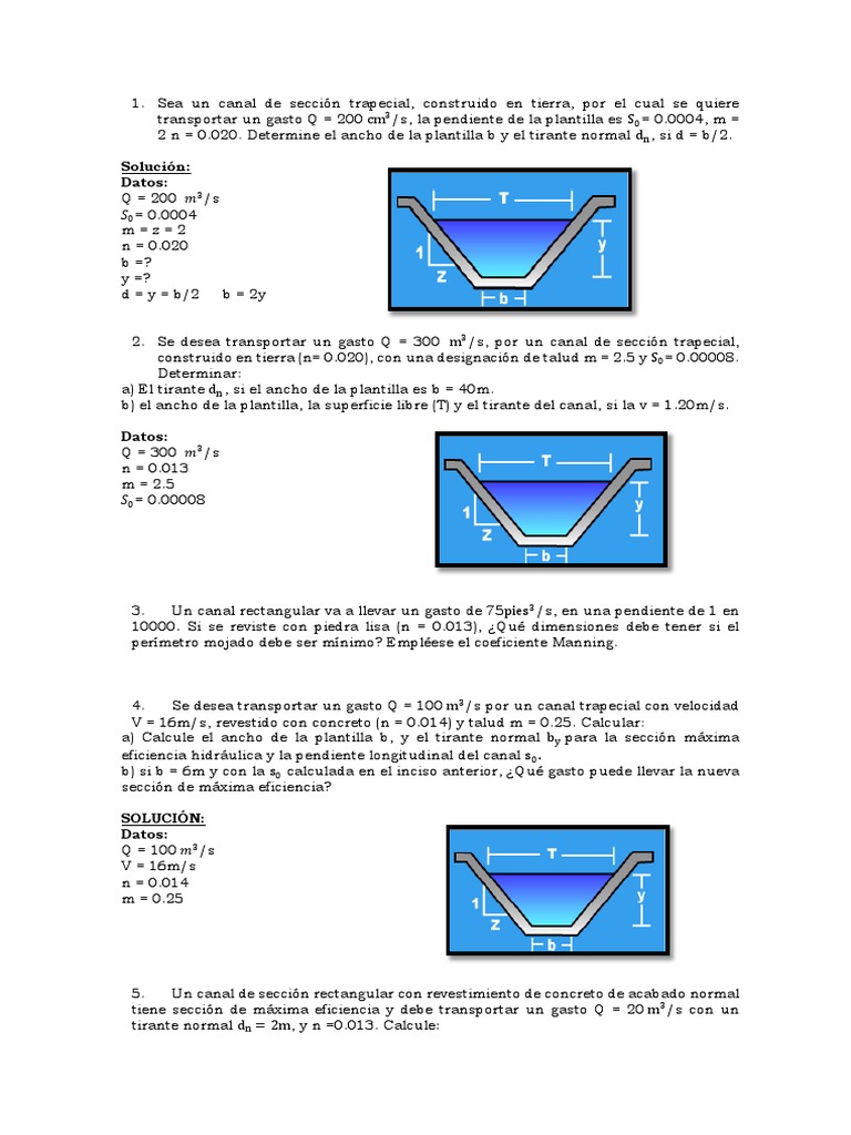 Ejercicios de Estructuras Hidr 01 | PDF | Materiales de construcción | Ingeniero civil
