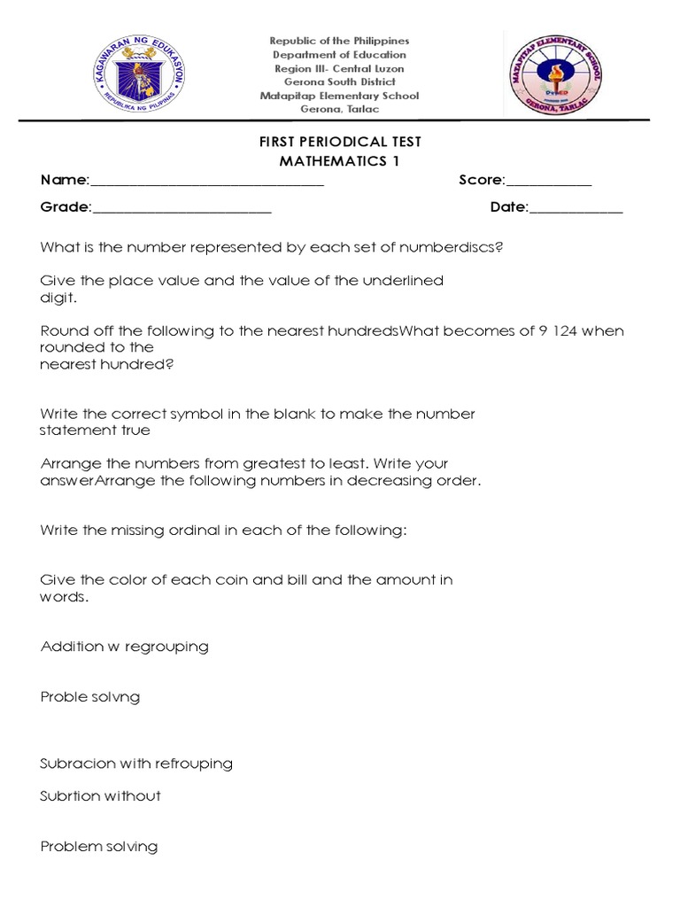 Math 1ST | PDF