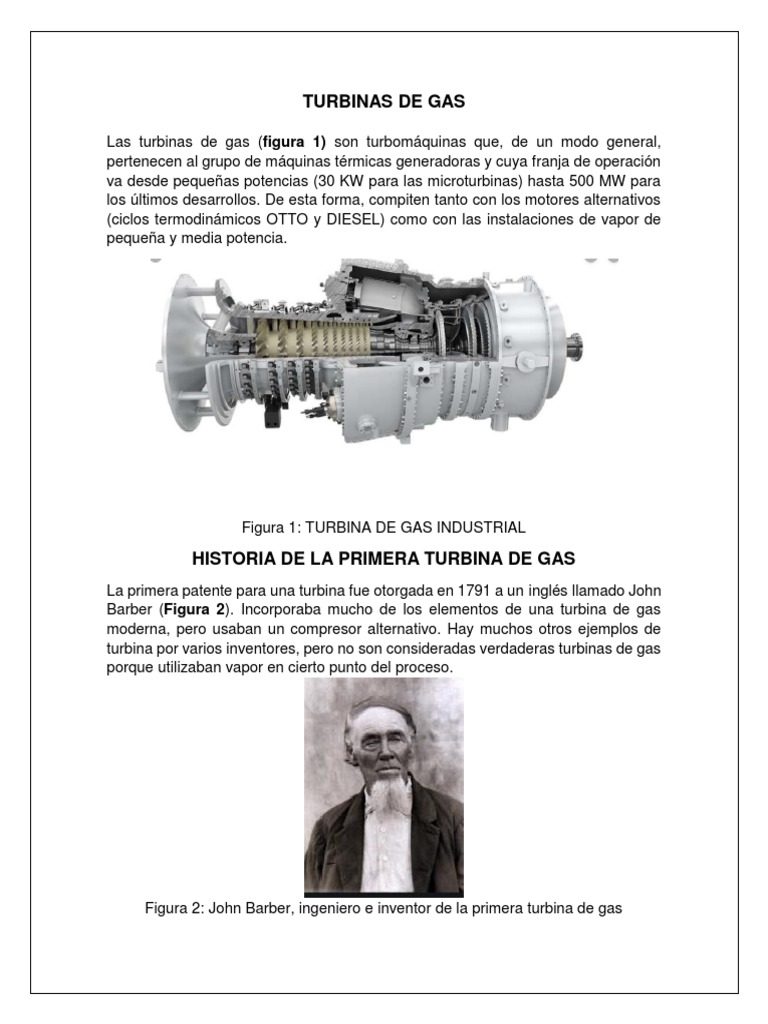 Todo Sobre Turbinas de Gas | PDF | Motor de combustión interna | Turbina