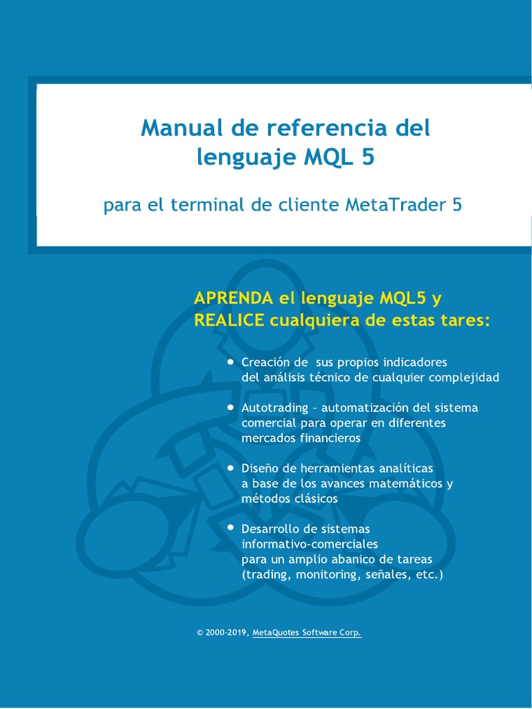 Manual para Programar en mql5 - Spanish PDF | PDF | Lenguaje de programación | Ingeniería de ...