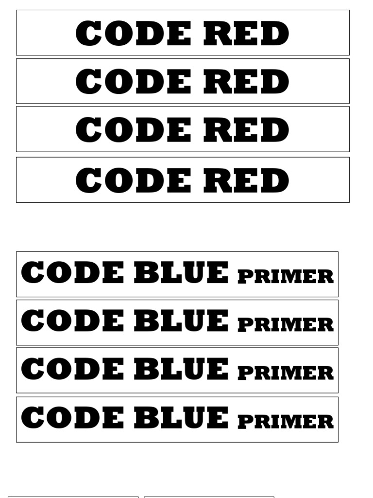 Label Papan Code Red | PDF