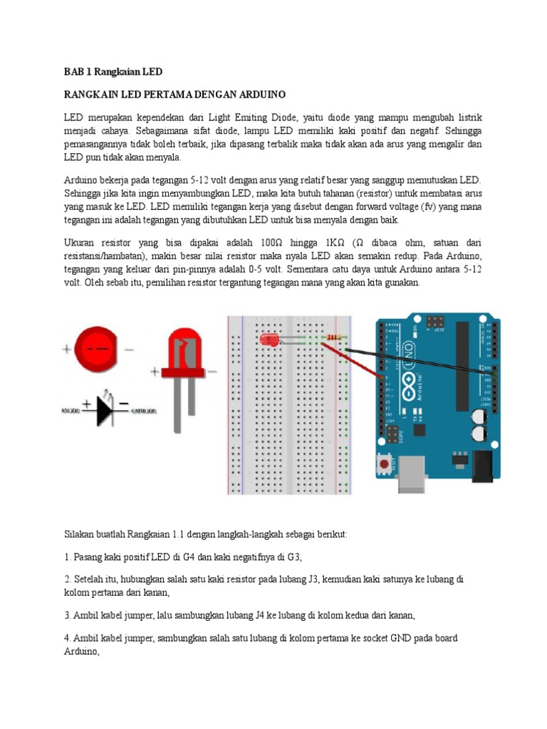 Praktikum Arduino Part 1 | PDF | Teknologi & Rekayasa