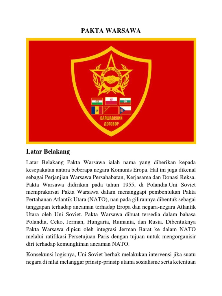 Pakta Warsawa | PDF