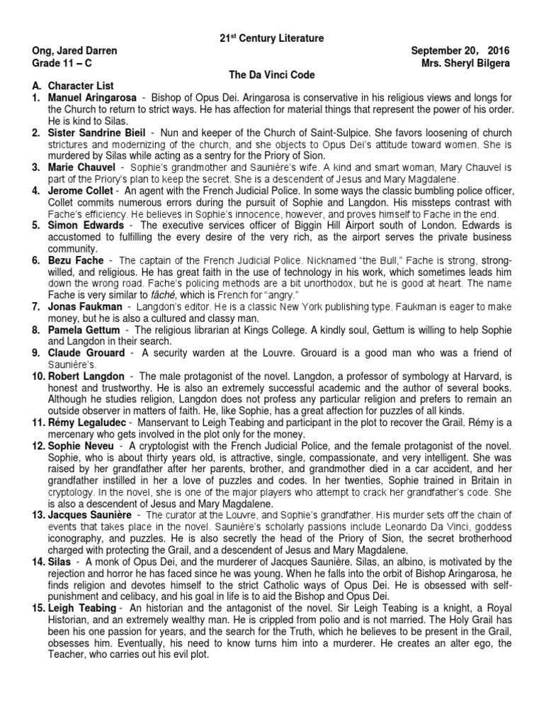 The Da Vinci Code | PDF