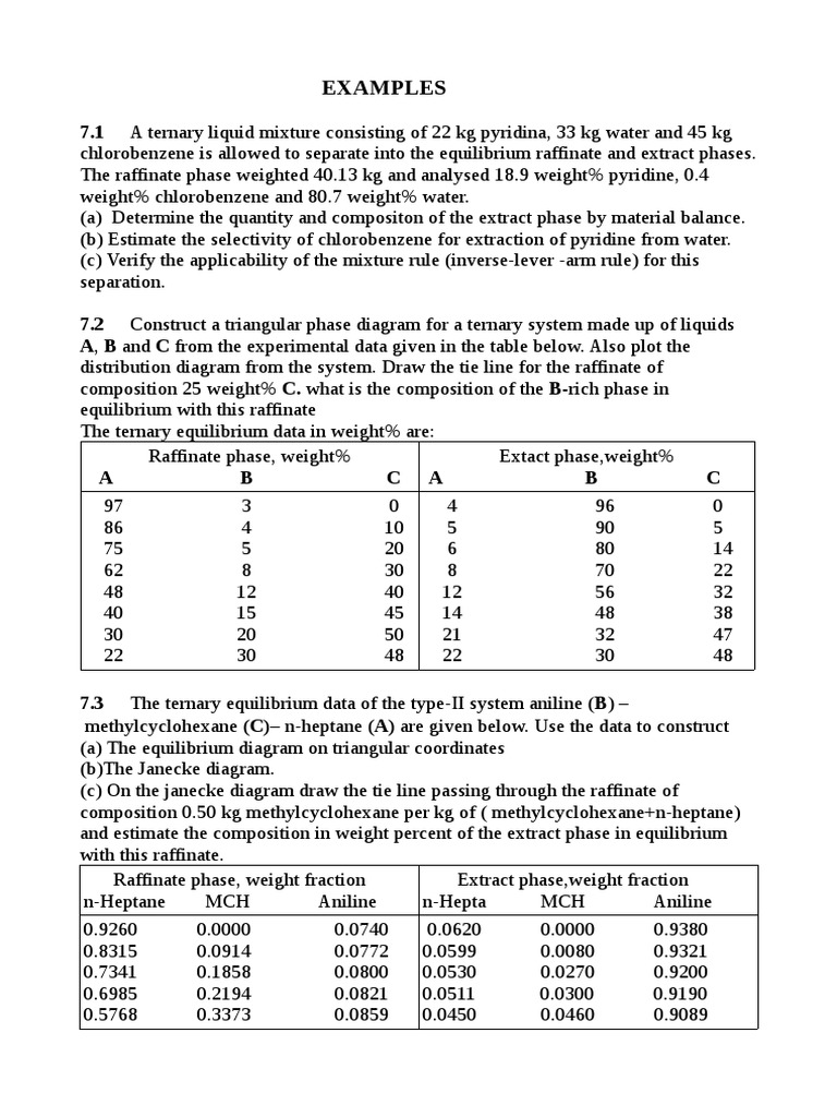 LLE | PDF | Solution | Phase (Matter)