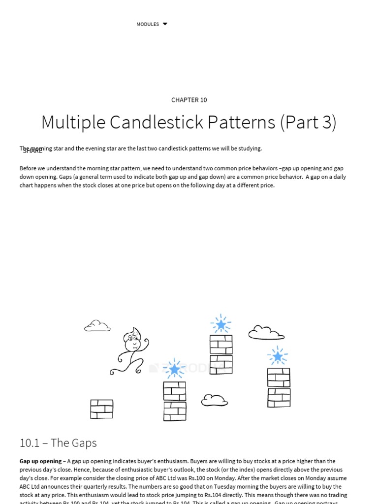 Multiple Candlestick Patterns | PDF | Market Trend | Stocks