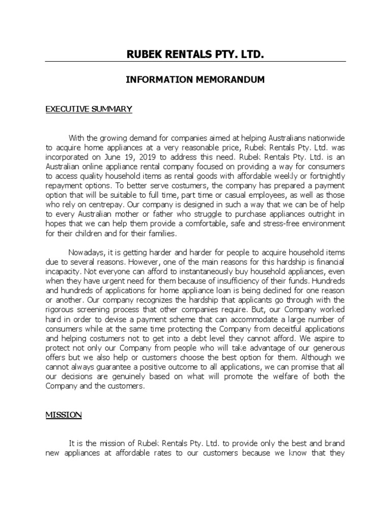 Information Memorandum | PDF | Dividend | Investor