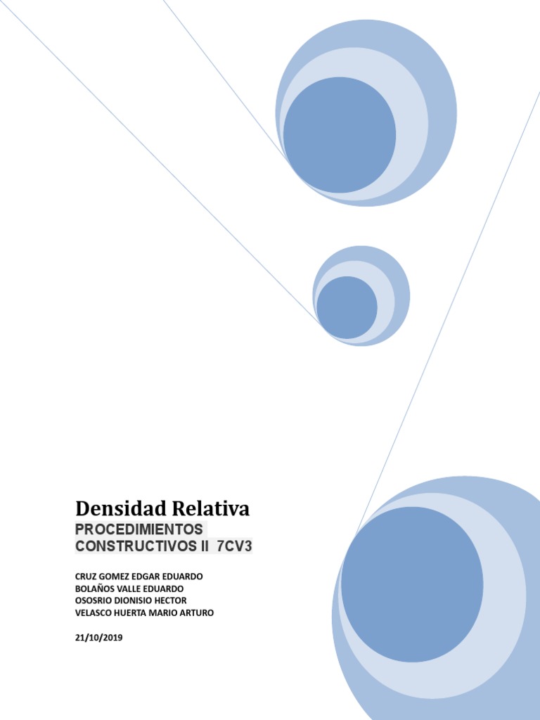 Practica Densidad Relativa | PDF | Densidad | Volumen