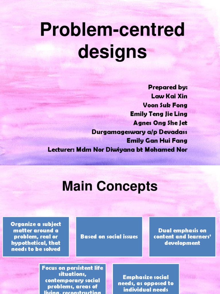 Problem-Centred Design | PDF | Curriculum | Learning