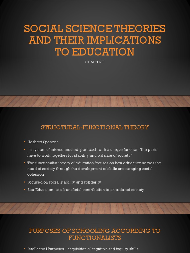 Social Science Theories and Their Implications To Education | PDF ...
