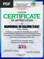 Work Immersion Certificate | PDF