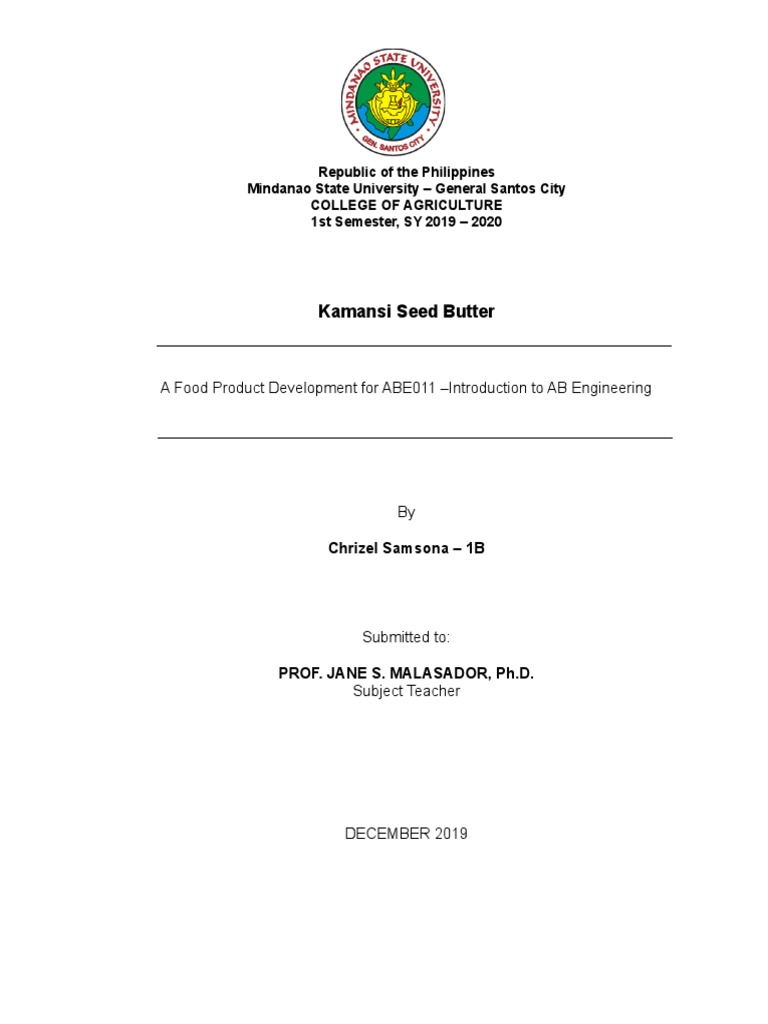 Abe Product Development | PDF | Peanuts | Foods