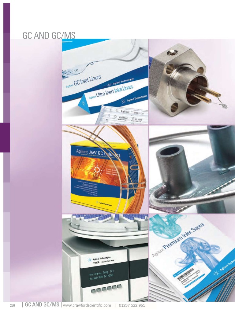 Agilent GC/MS Maintenance and Supplies | PDF | Gas Chromatography ...