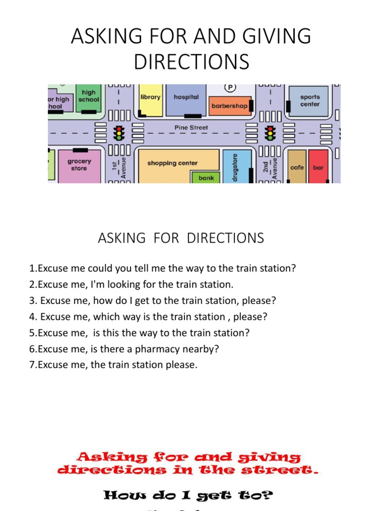 Asking For and Giving Directions | PDF | Land Transport | Transport