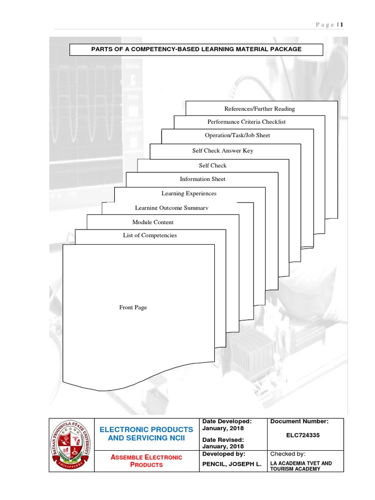 CBLM EPAS NCII Joseph1 | PDF | Occupational Safety And Health | Workers' Compensation