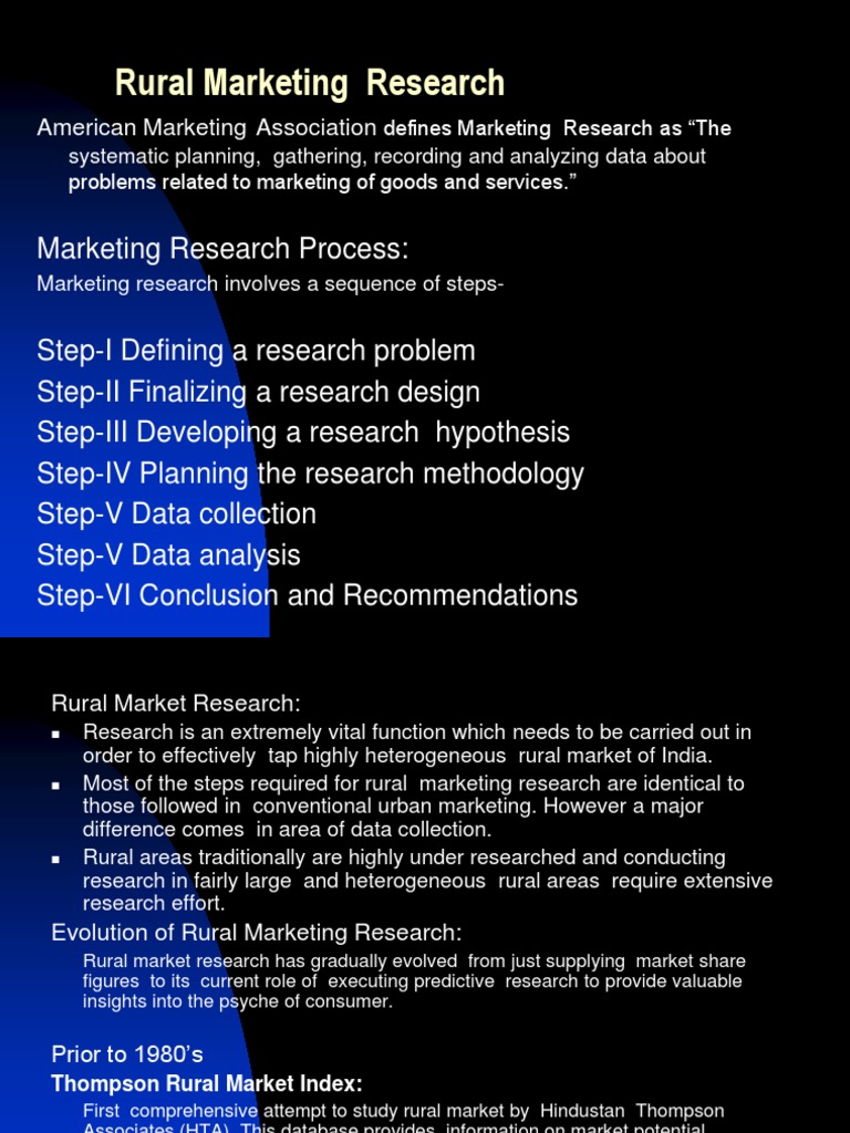 Rural Market Research | PDF | Marketing Research | Brand