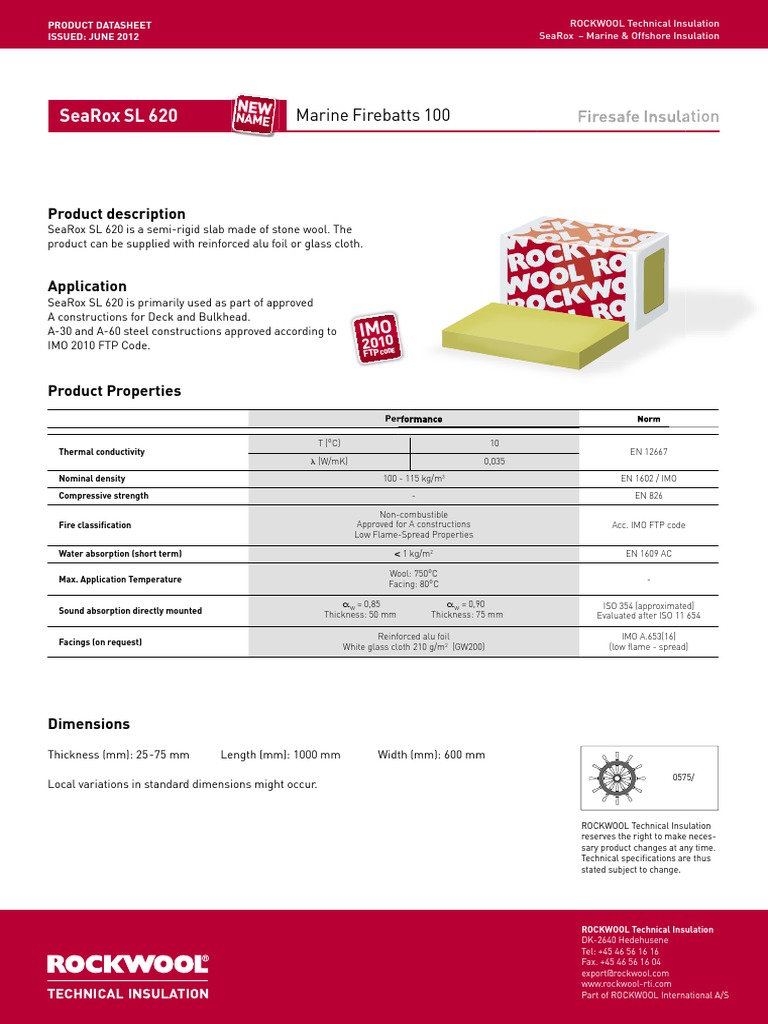 27 - Searox - SL - 620 PDF | Download Free PDF | Thermal Insulation ...