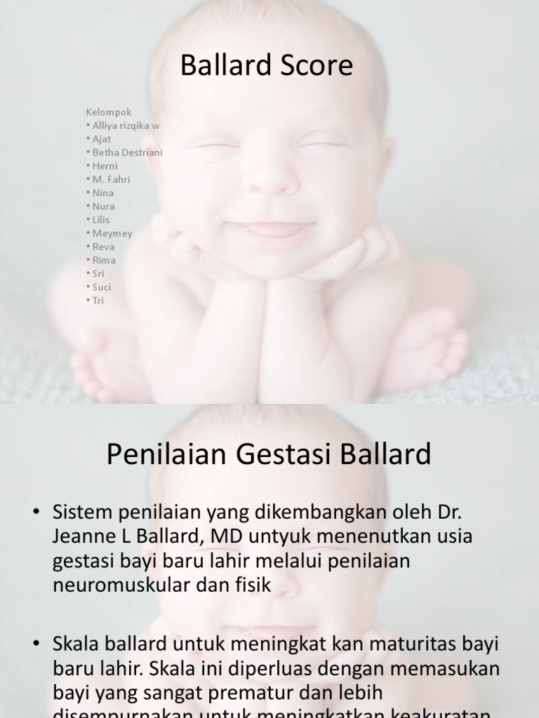 Penilaian Skala Ballard pada Bayi | PDF