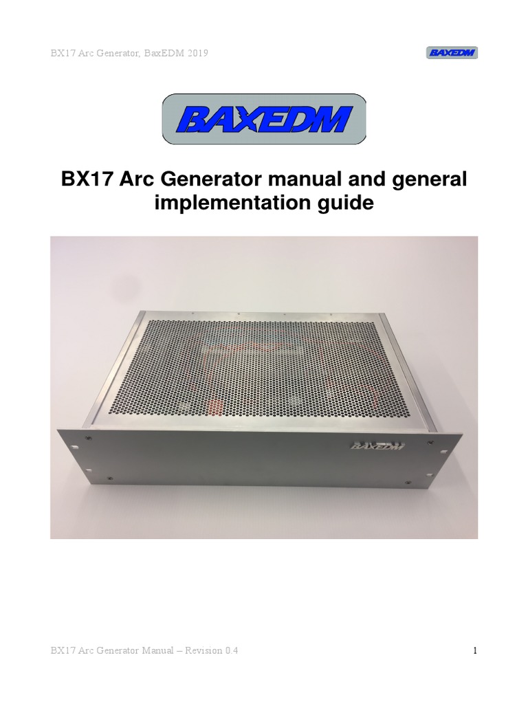 BX17 Manual Rev04 1 | PDF | Electrical Connector | Analog To Digital ...