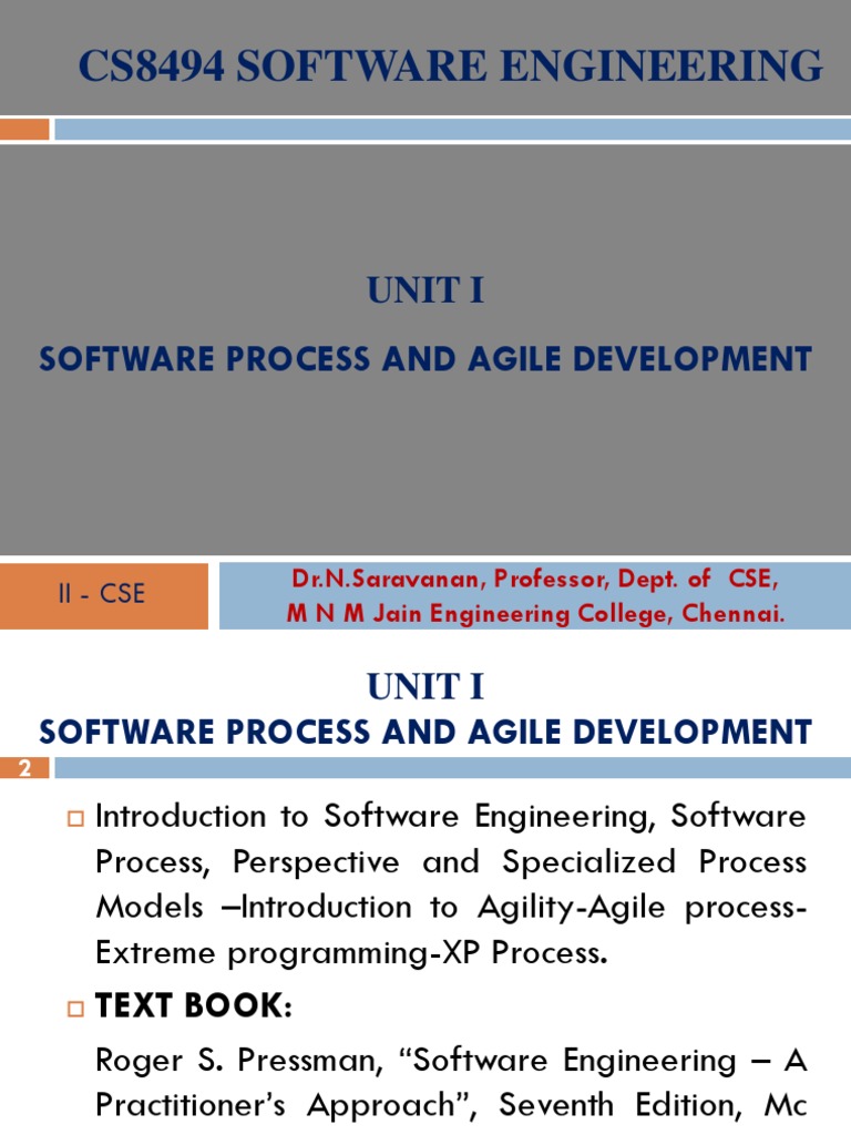 CS8494 Softwareengineering-Unit I | PDF | Agile Software Development ...