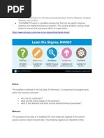 DMAIC Checklist | PDF | Six Sigma | Business