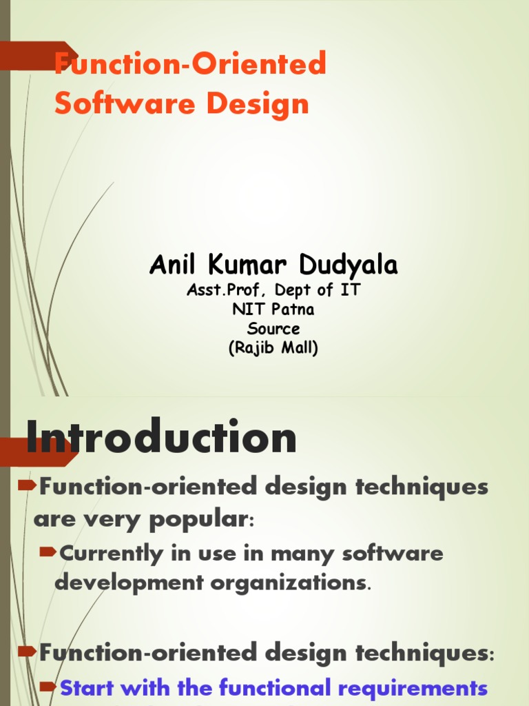 Function Oriented Design PDF | PDF | Digital Technology | Systems Science