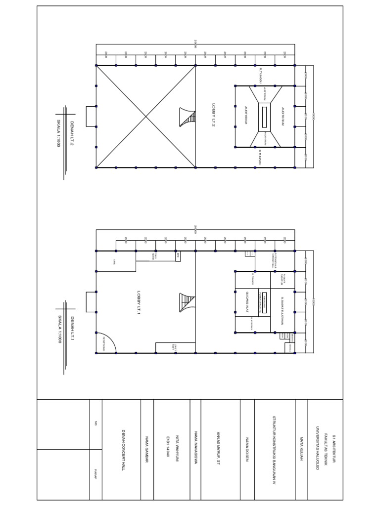 DENAH CONCERT HALL Model | PDF