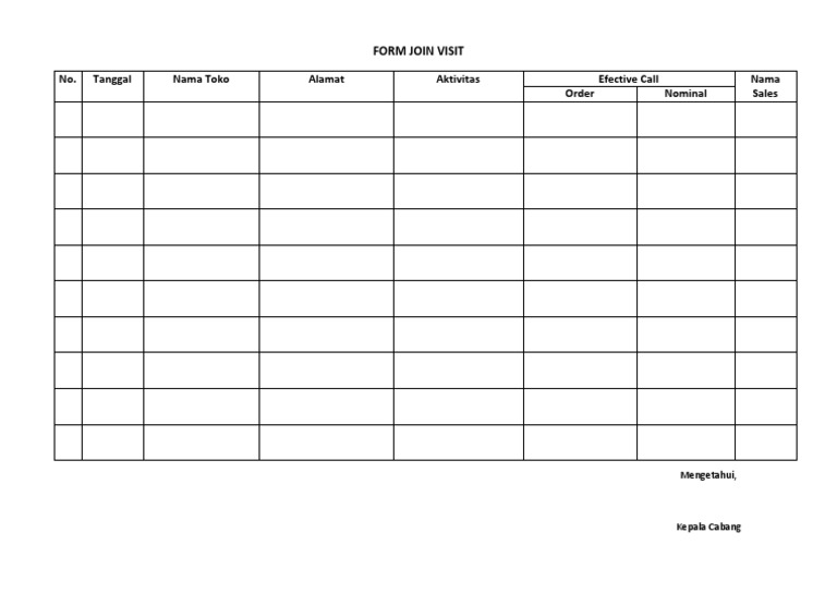 Form Join Visit PDF | PDF