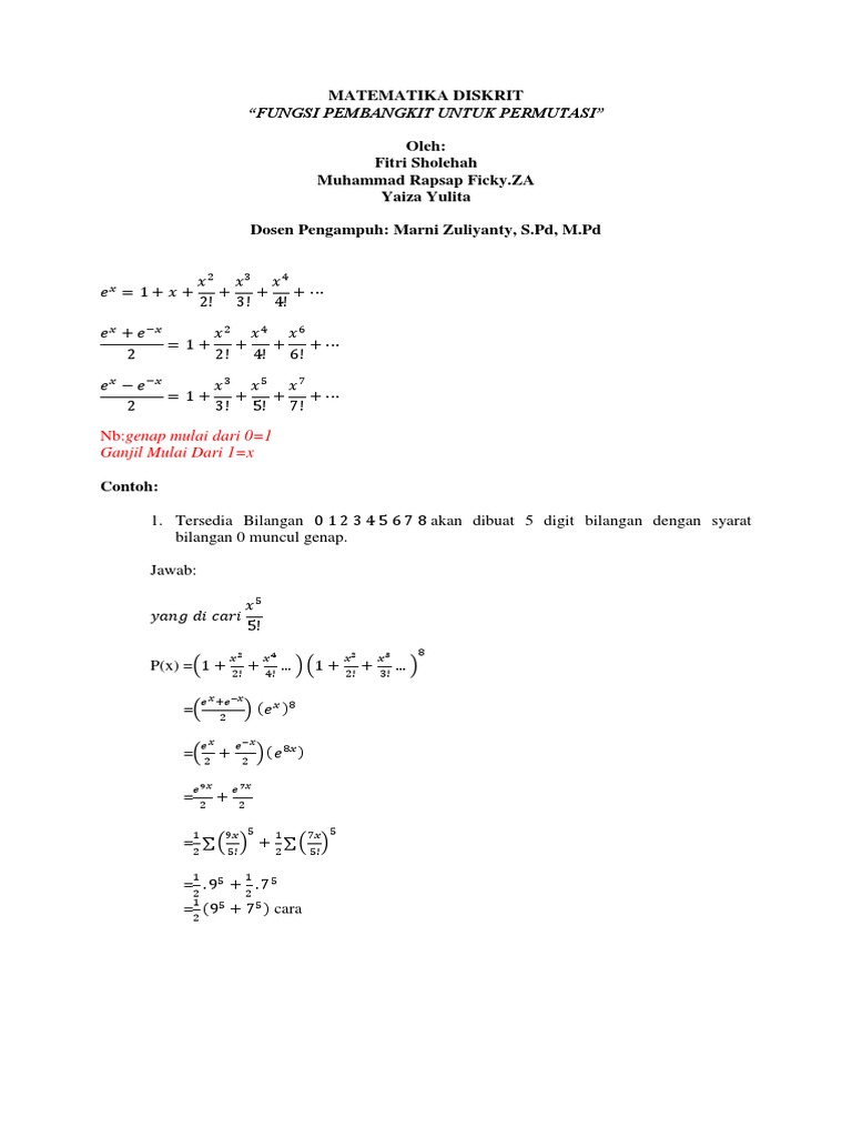 Matematika Diskrit | PDF