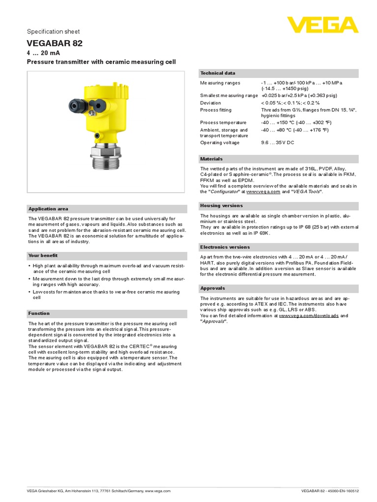EN VEGABAR 82 4 20 Ma | PDF | Mobile App | Bluetooth