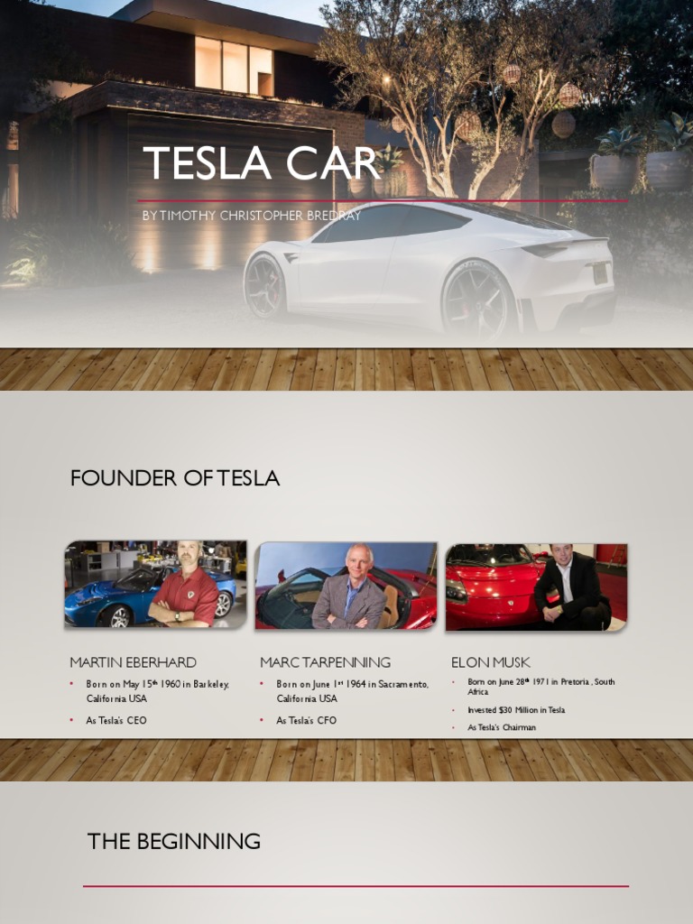 Tesla Car: History and Key Figures | PDF
